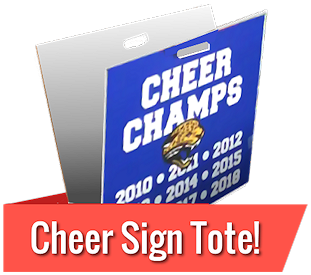Mighty Cheer Signs! – Be Big, Be Bold, Let's Go!